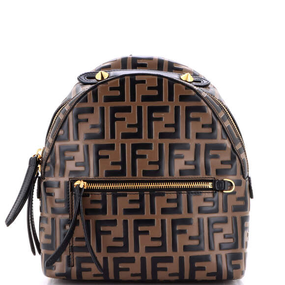 Fendi | Bags | Fendi Mini By The Way Backpack Zucca Embossed Leather ...